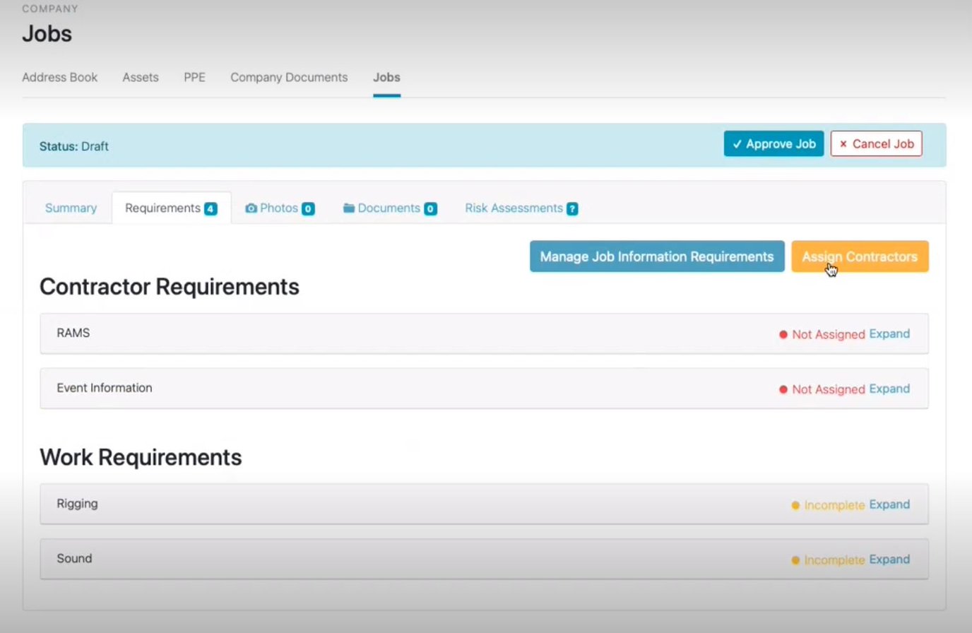 How does a Contractor complete their requirements?