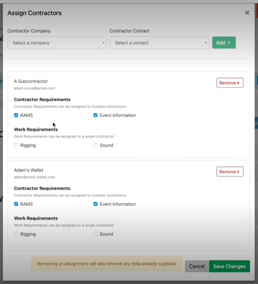 How does a Contractor complete their requirements?