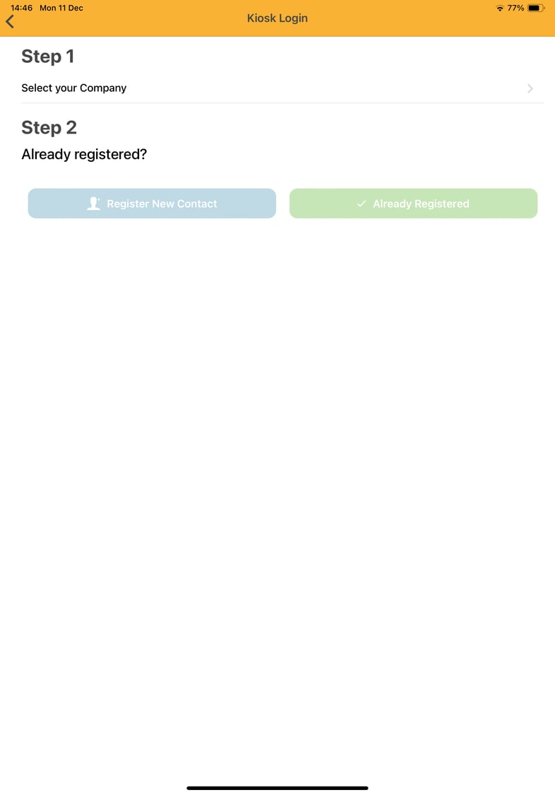 How to Log In/Scan In through the Kiosk