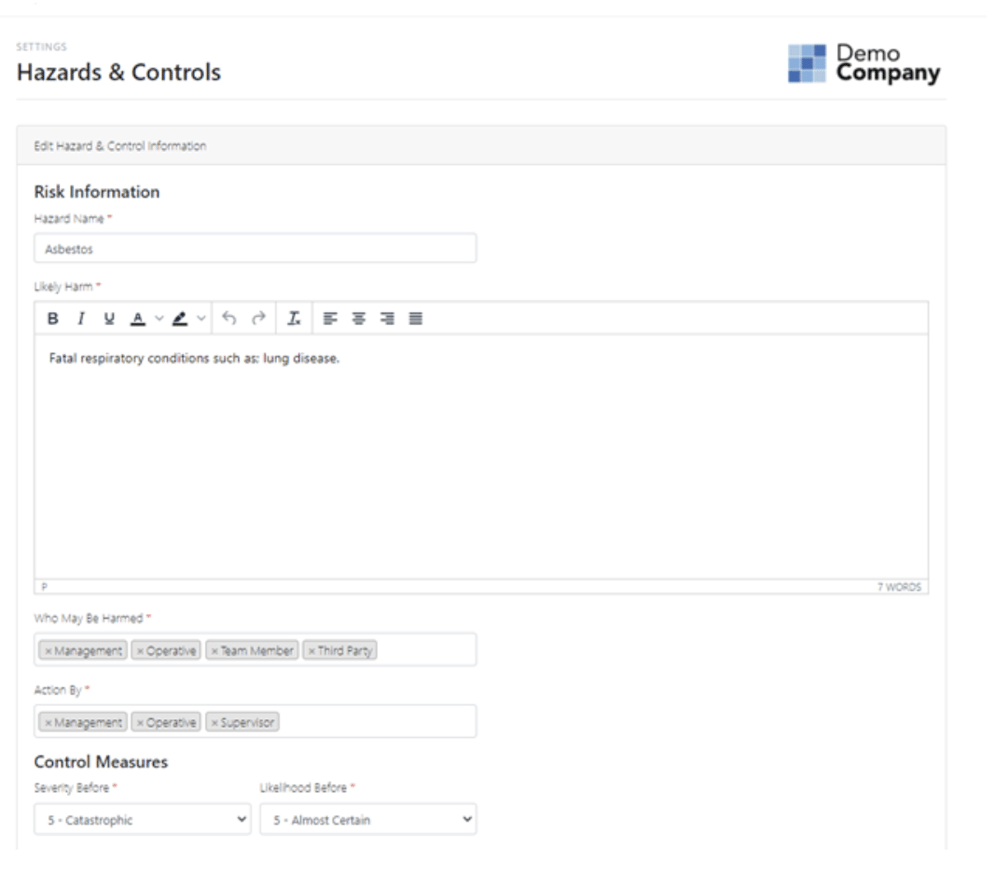 How Do I Manage Hazards & Controls?
