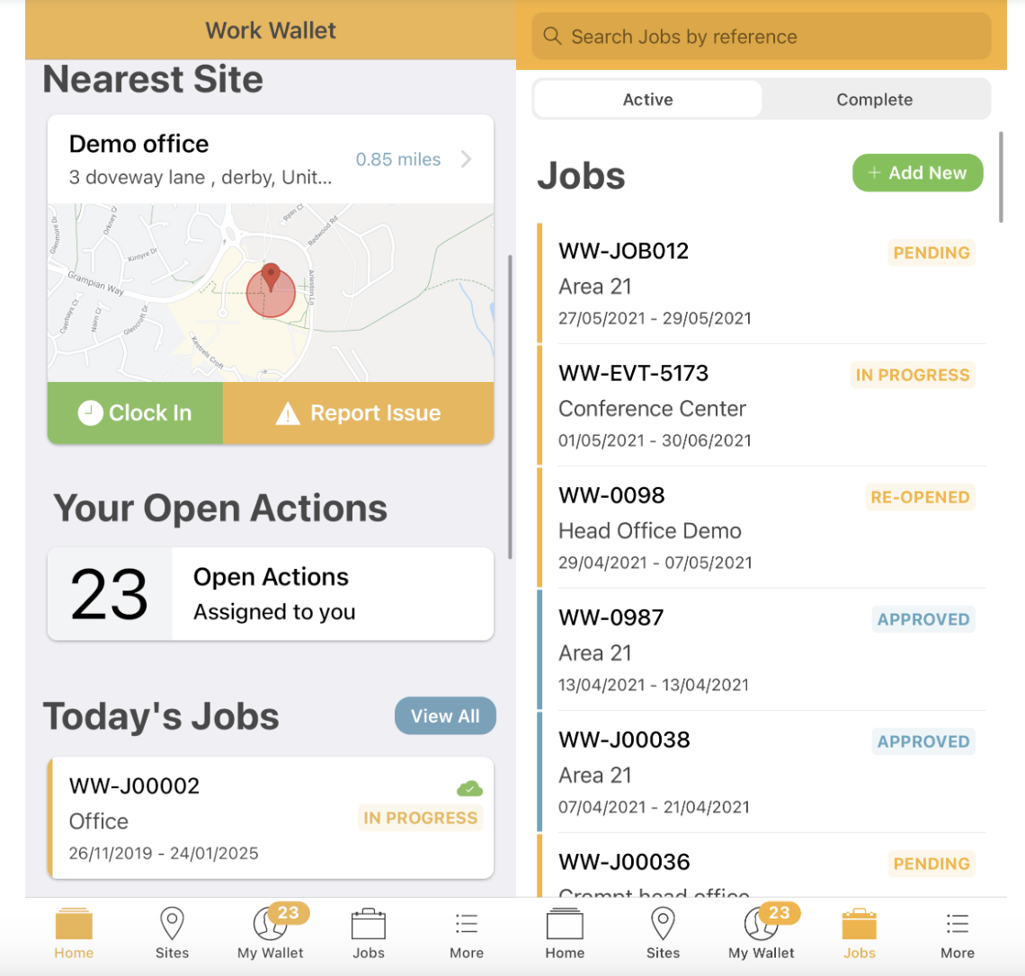 How Do I View & Complete Jobs In The App