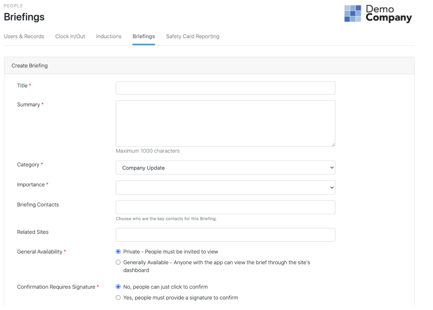 How Do I Create A Briefing?