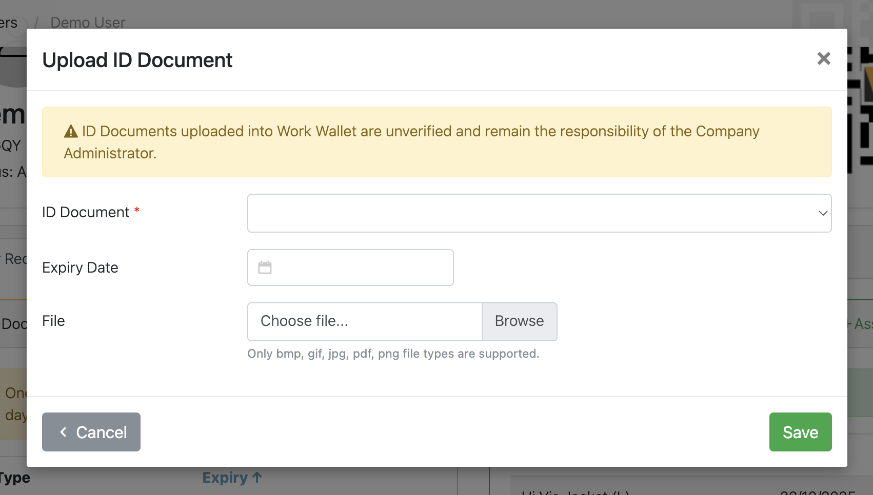 How Do I Add ID, Qualification or Training Records against a User or ...