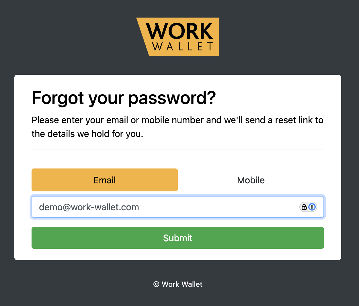 What Do I Do When I've Forgotten My Password?