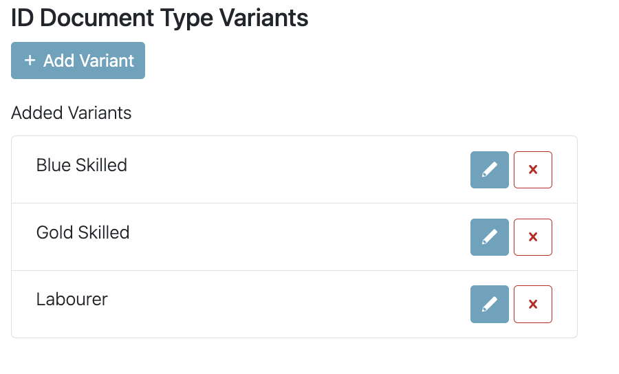 How Do I Create ID Type Variants?