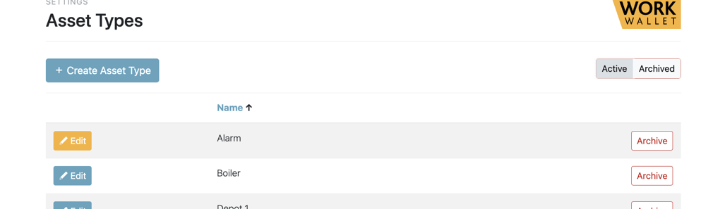 How Do I Create/Manage Asset Types?