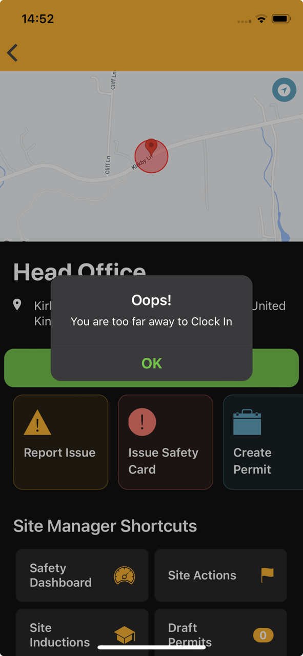 How do I set Location Validation for Clocking In?